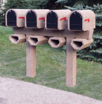 MBR4 - 4-Head Gang Mailbox | Bohlmann Quality Products